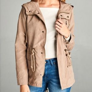 Active Basic | Jackets & Coats | Peach Skin Hooded Jacket | Poshmark